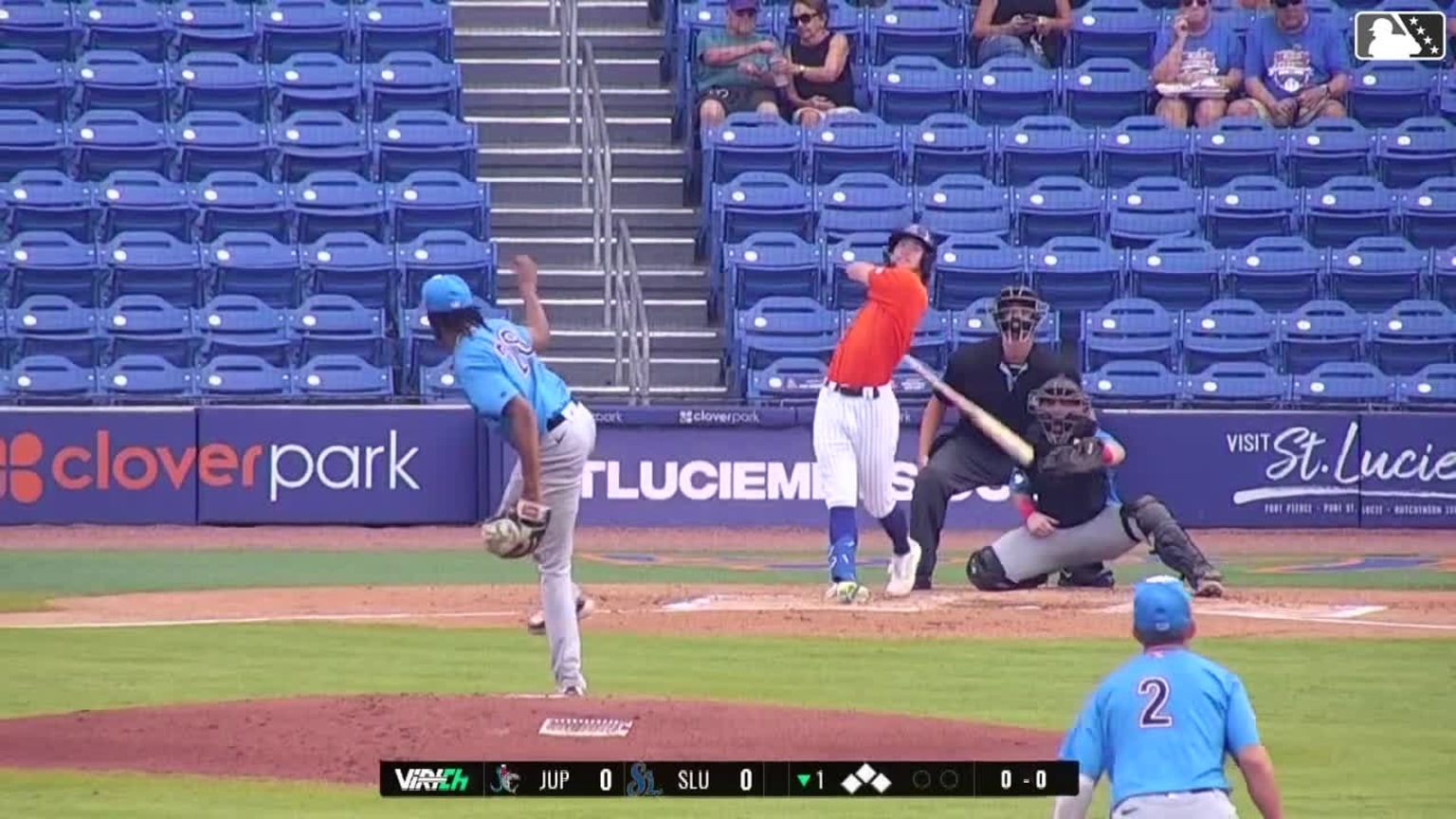 Carson Benge's first professional home run | 08/27/2024 | Mets