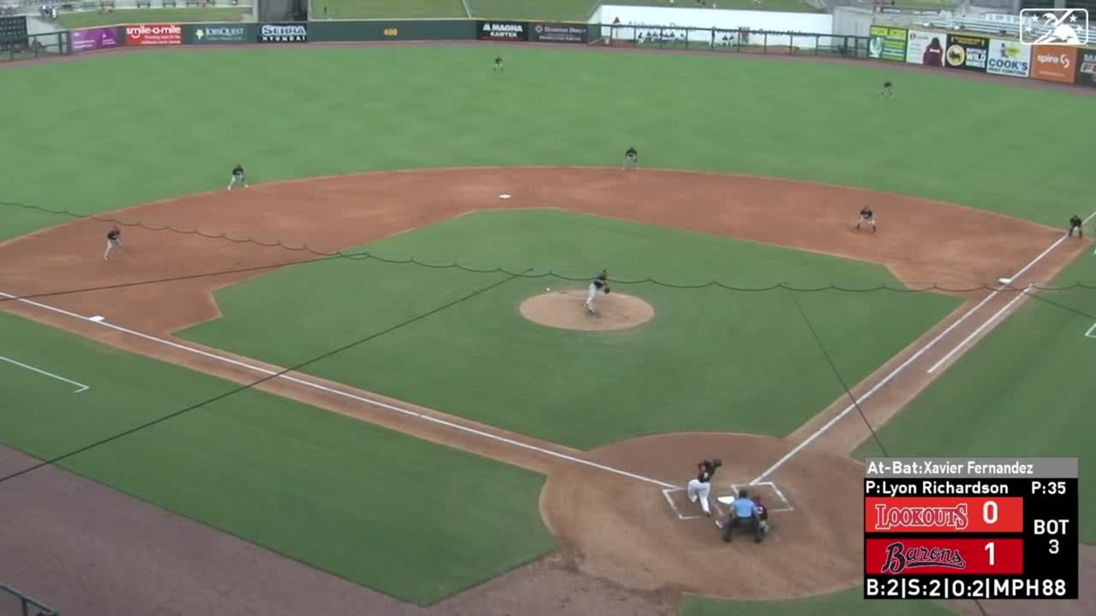 Lyon Richardson's sixth strikeout | 07/23/2023 | Lookouts