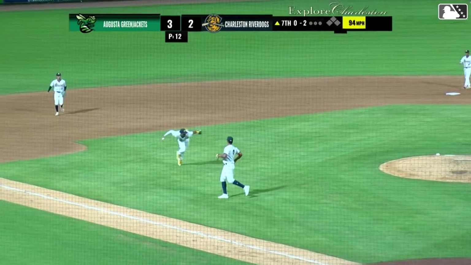 Jose Monzon's barehanded play | 06/12/2025 | RiverDogs