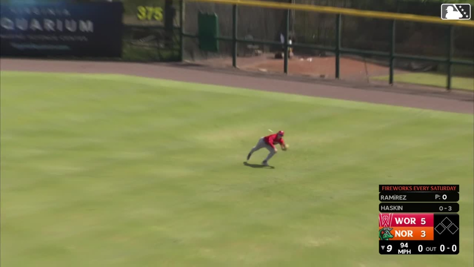 Roman Anthony makes a diving catch | 08/22/2024 | MiLB.com