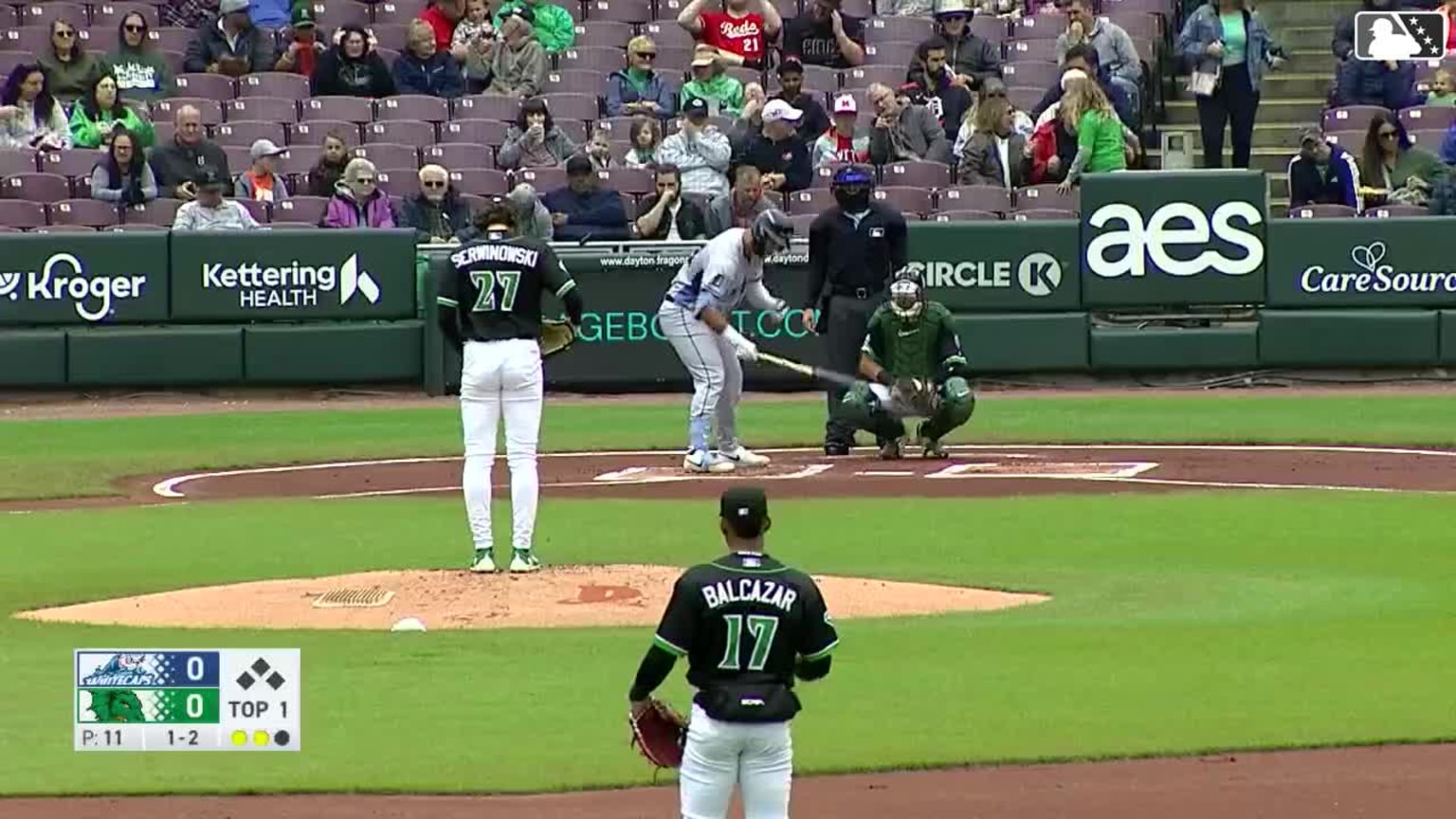 Reds No. 12 prospect Adam Serwinowski's amazing K | 04/26/2025 | Dragons