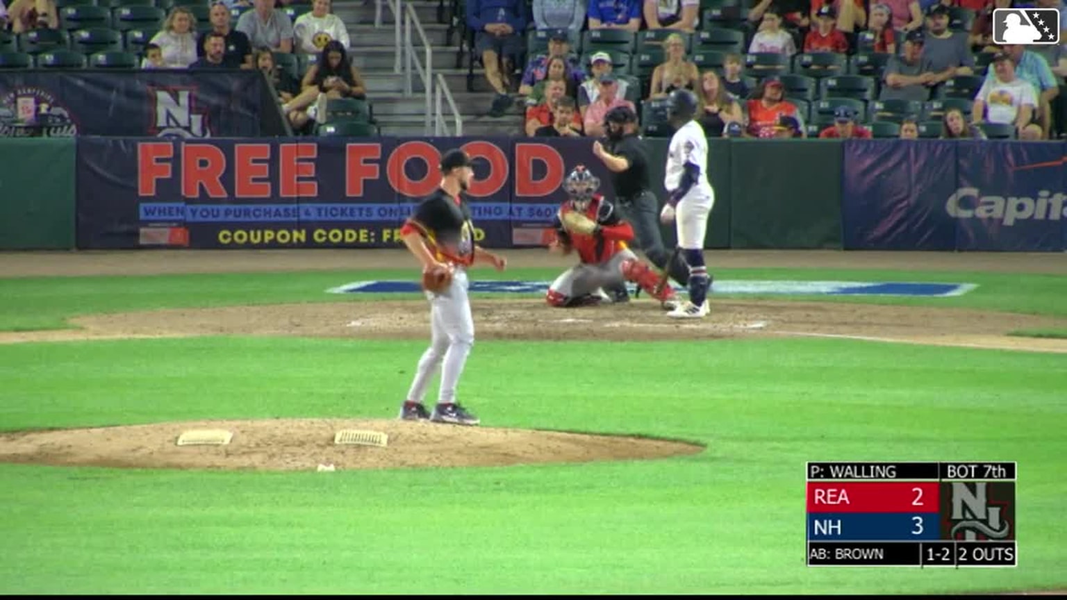 Andrew Walling's fourth strikeout of the game | 07/27/2024 | Fightin Phils