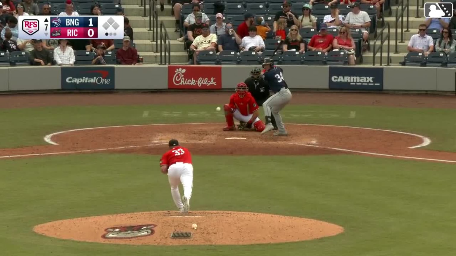 Nick Lorusso homers (8) on a fly ball to left center field. | 05/24 ...