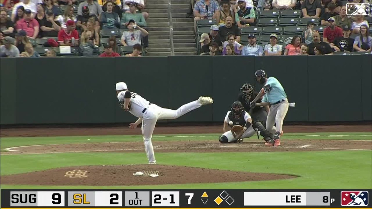 Joe Perez hits an RBI double | 06/25/2023 | Space Cowboys