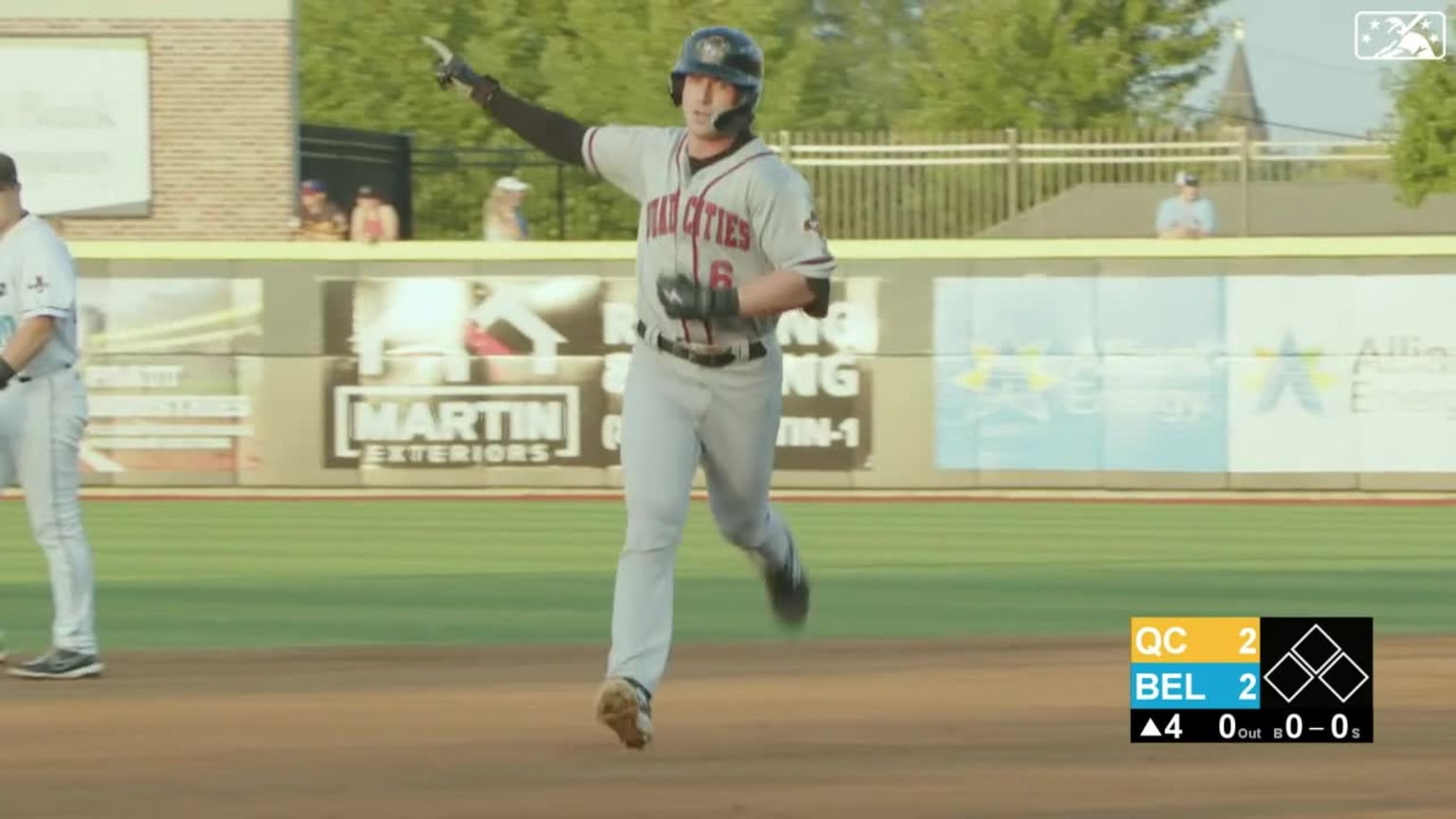 Cayden Wallace's solo home run | 07/22/2023 | River Bandits