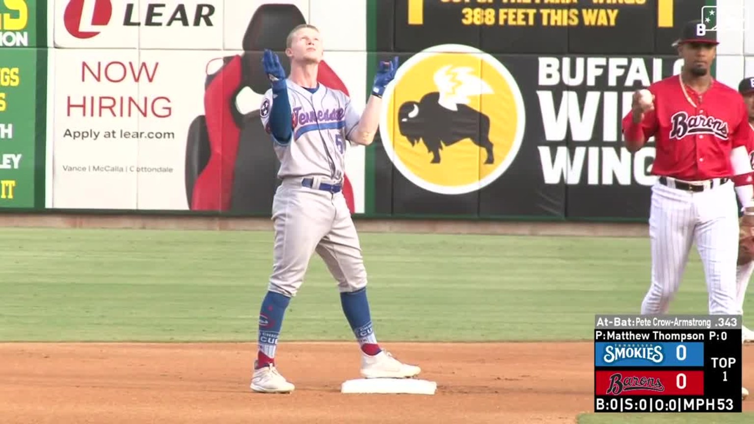 Crow-Armstrong doubles, singles | 04/25/2023 | Smokies