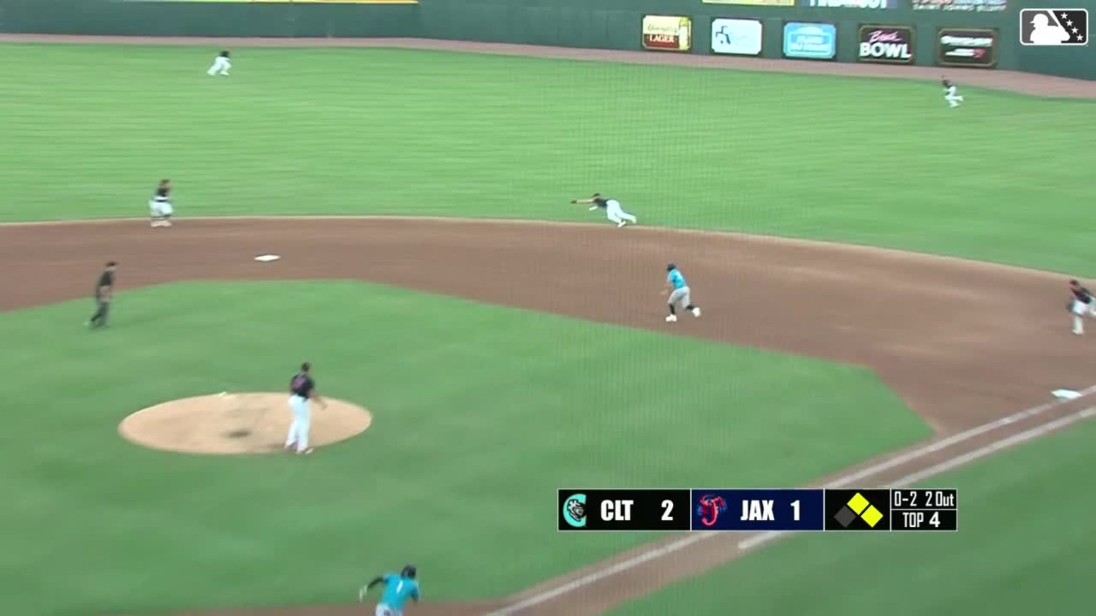 Jonah Bride's diving stop | 04/14/2024 | MiLB.com