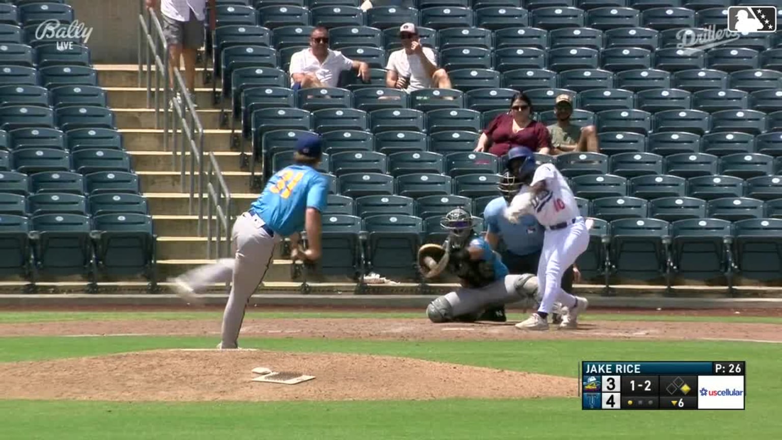Jake Rice strikes out his fifth batter | 07/01/2024 | MiLB.com