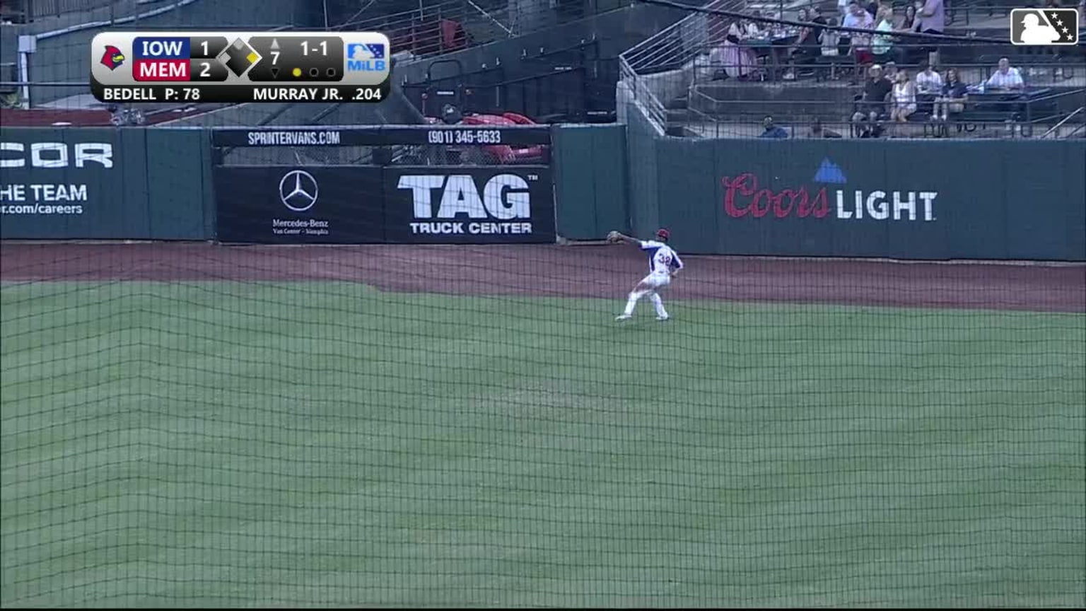 Jordan Walker's outfield assist | 07/21/2024 | Redbirds