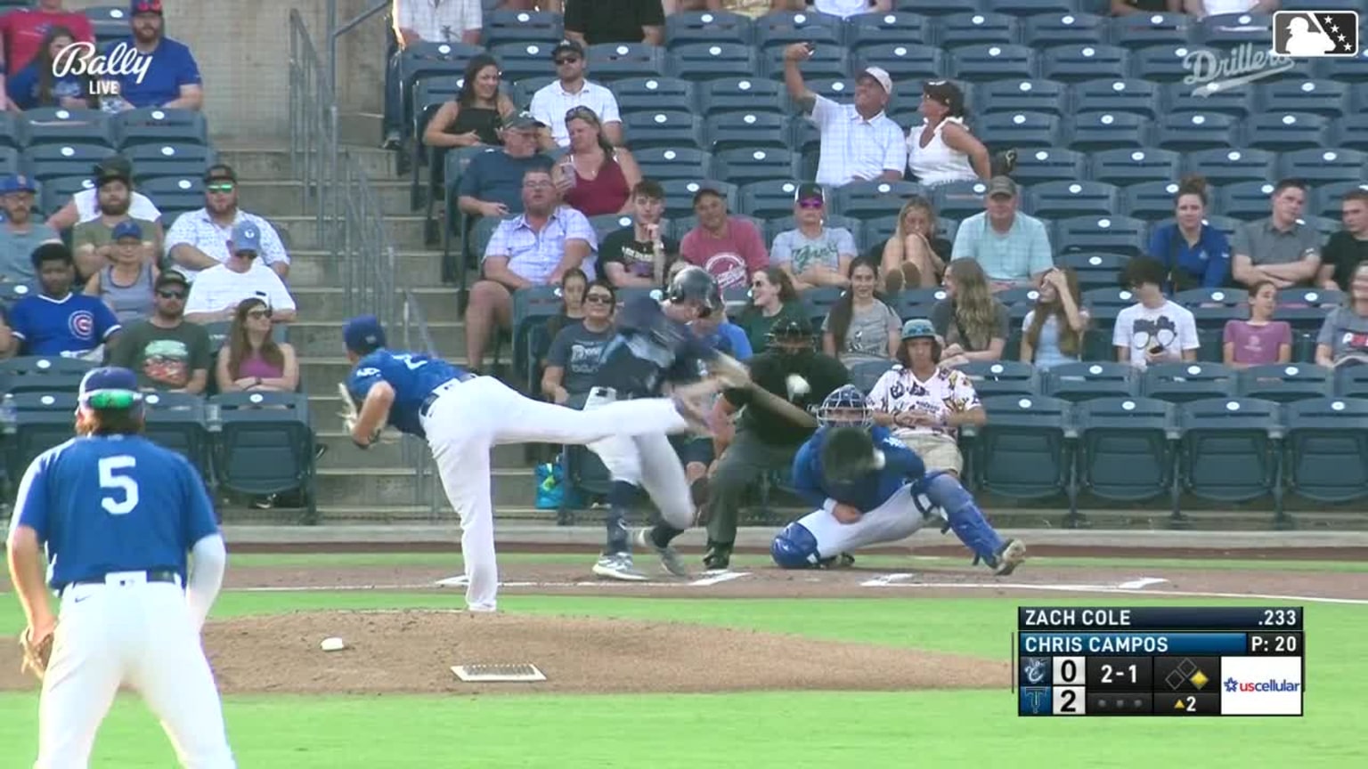Zach Cole's two-run homer | 07/11/2024 | Hooks