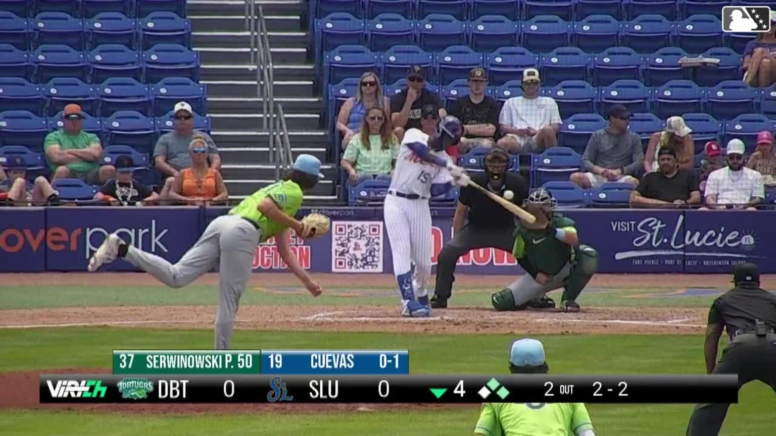 Adam Serwinowski collects his 6th K of the game | 04/07/2024 | Tortugas