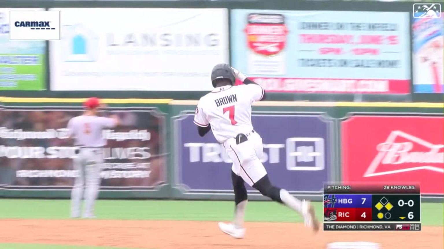 Vaun Brown's three-run home run | 06/23/2023 | Flying Squirrels