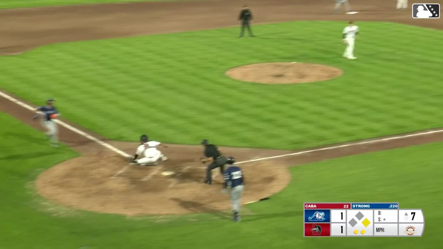 Austin Murr vaults over a catcher to score a run | 08/27/2025 | Florida ...