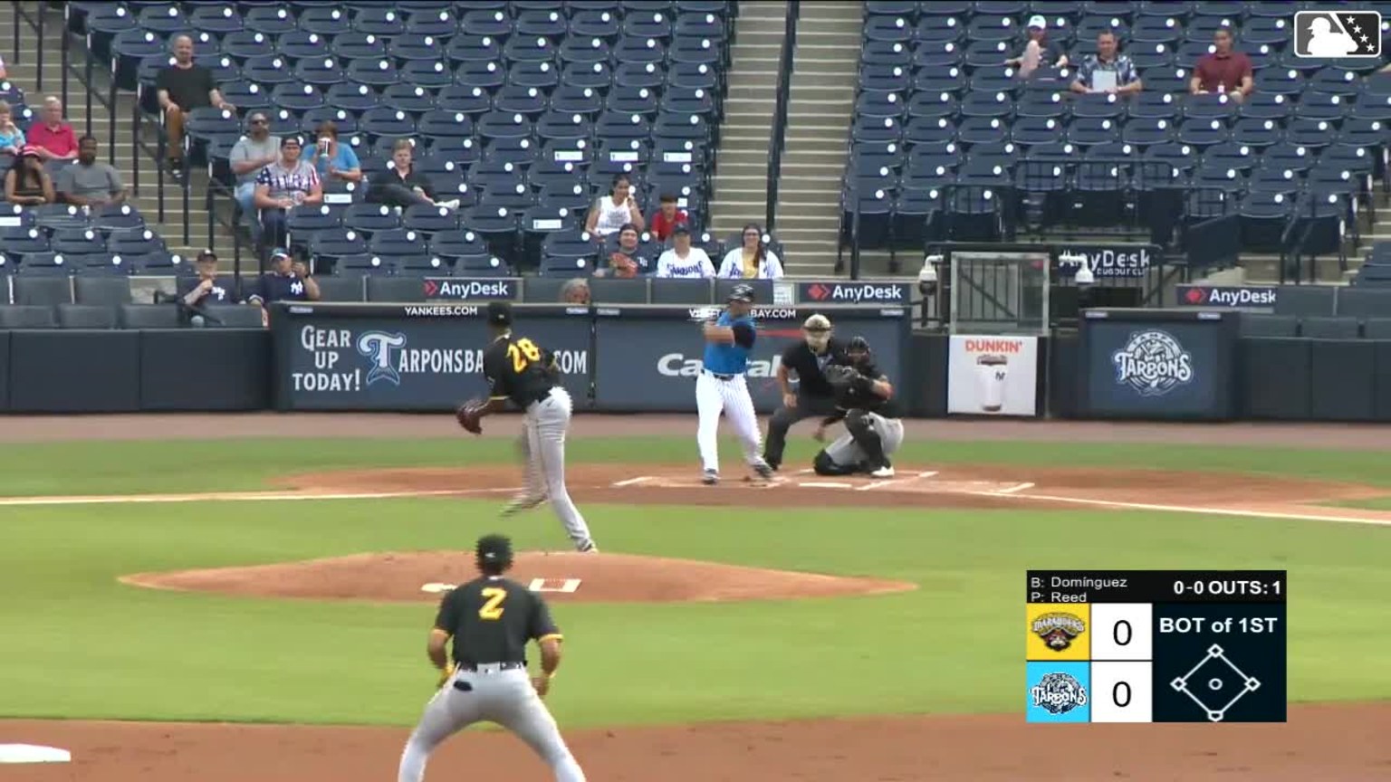 Yankees No. 1 prospect Jasson Domínguez's single | 05/16/2024 | Tarpons
