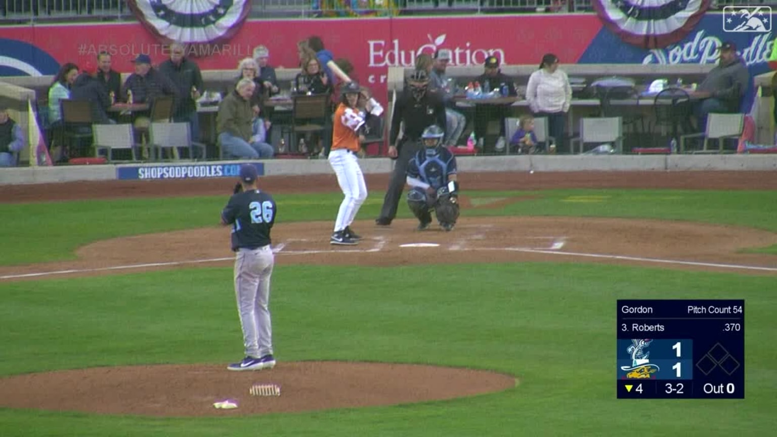 Gordon's sixth strikeout of game | 04/16/2023 | MiLB.com