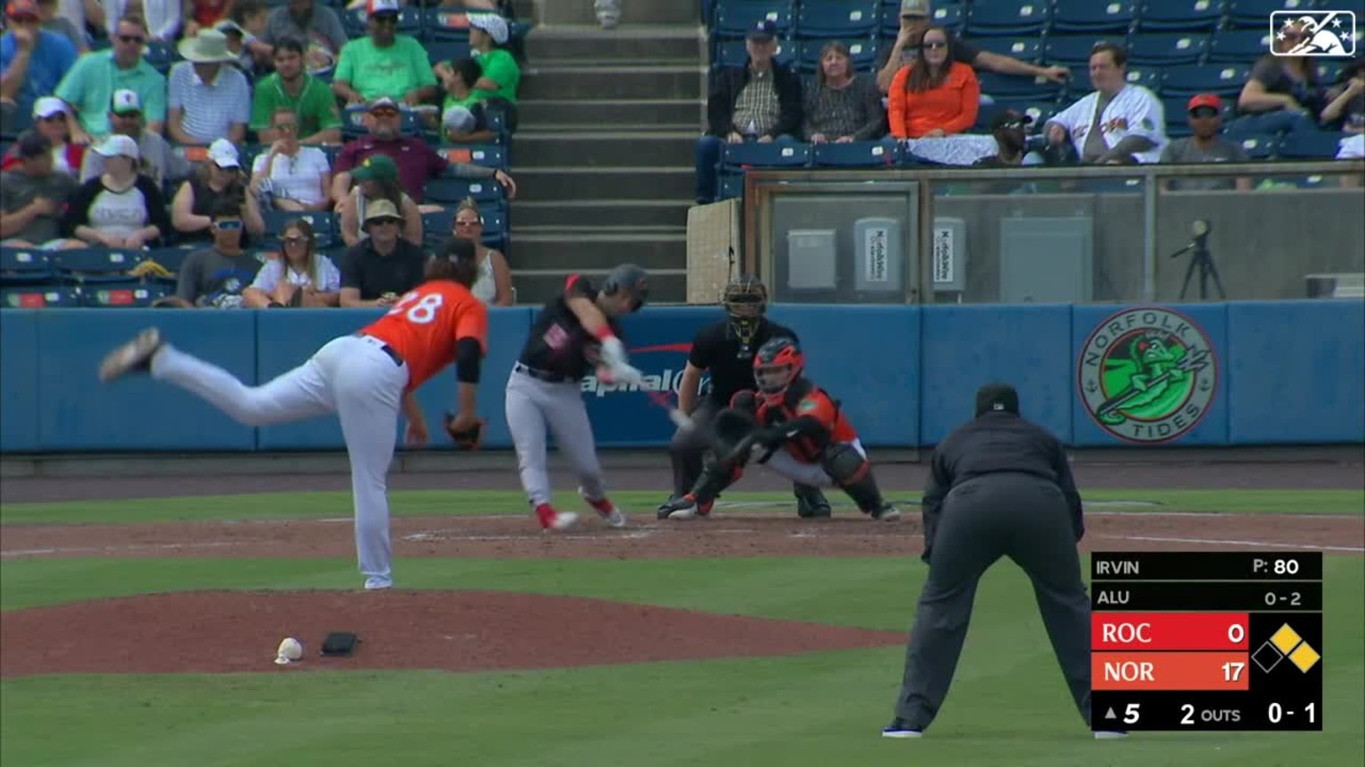 Jake Alu's three-run home run | 04/23/2023 | MiLB.com