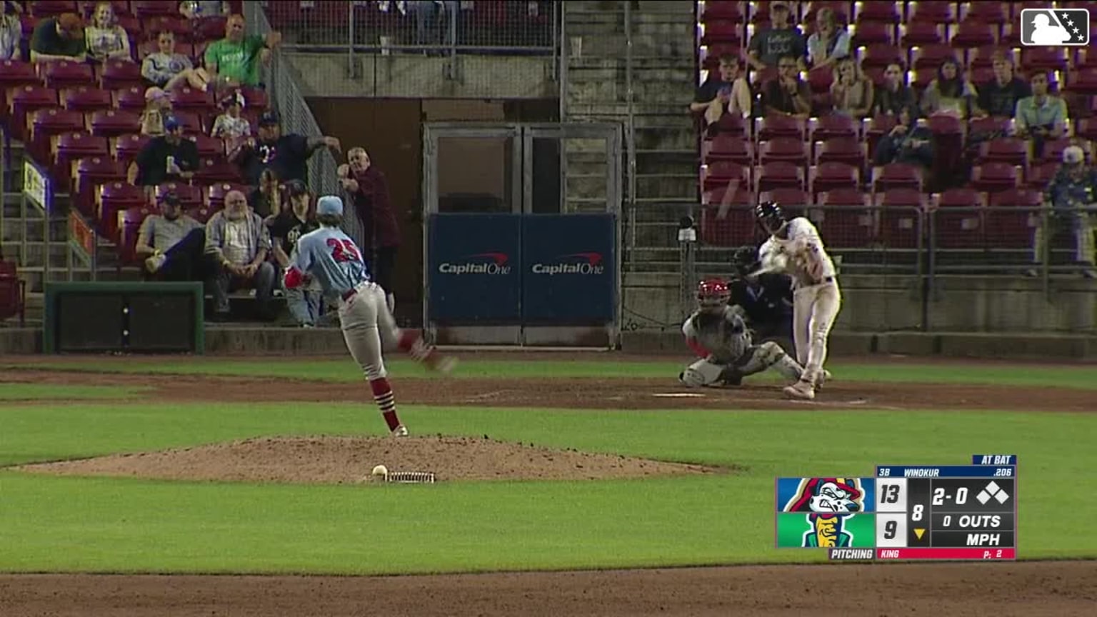 Brandon Winokur's solo home run | 05/14/2025 | Kernels