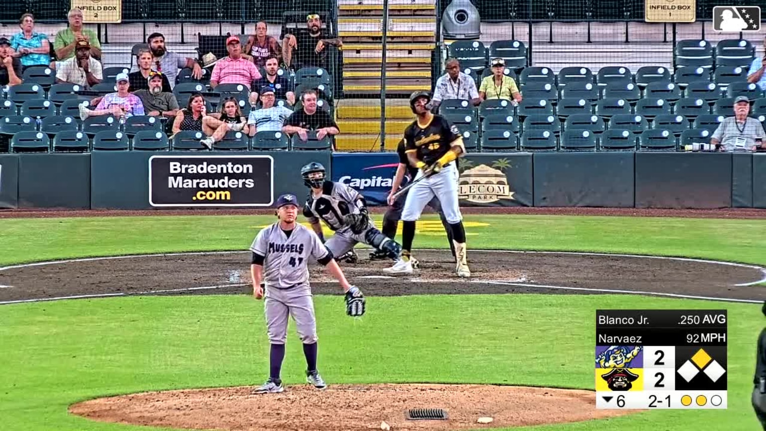 Tony Blanco Jr.'s first home run in Single-A | 07/31/2025 | Trash Pandas