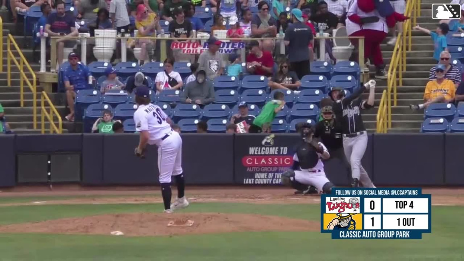 Will Simpson's 10th home run | 07/10/2024 | Lugnuts