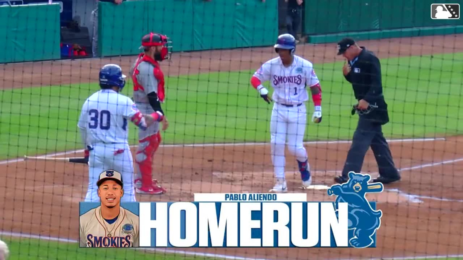 Pablo Aliendo's fifth homer of the season | 05/14/2024 | Smokies