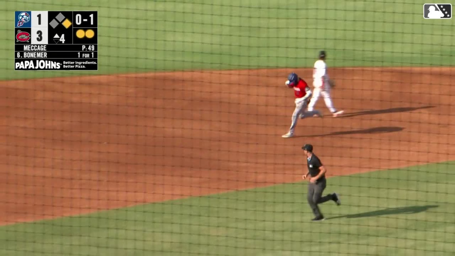 Caleb Bonemer's eighth homer of the season | 07/26/2025 | Cannon Ballers