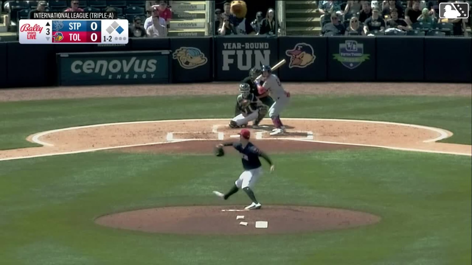 Kyler Fedko homers (1) on a fly ball to left center field. Eric Wagaman ...