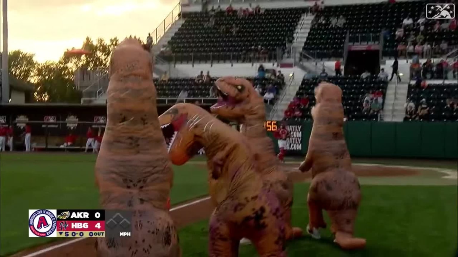 T-Rex dance number | 08/11/2023 | MiLB.com