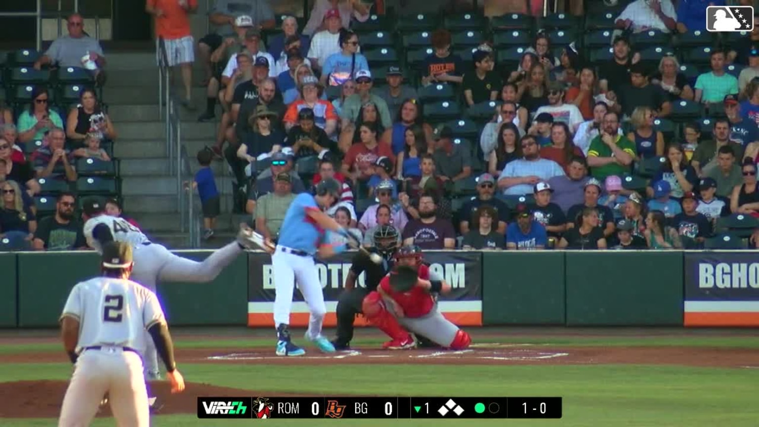 Brayden Taylor hits his 12th home run of the season | 07/07/2024 | Hot Rods