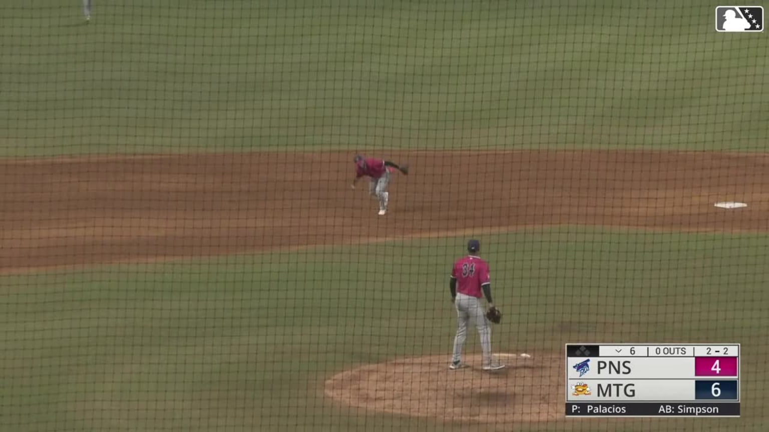 Jared Serna's slick barehanded throw | 06/01/2025 | Blue Wahoos