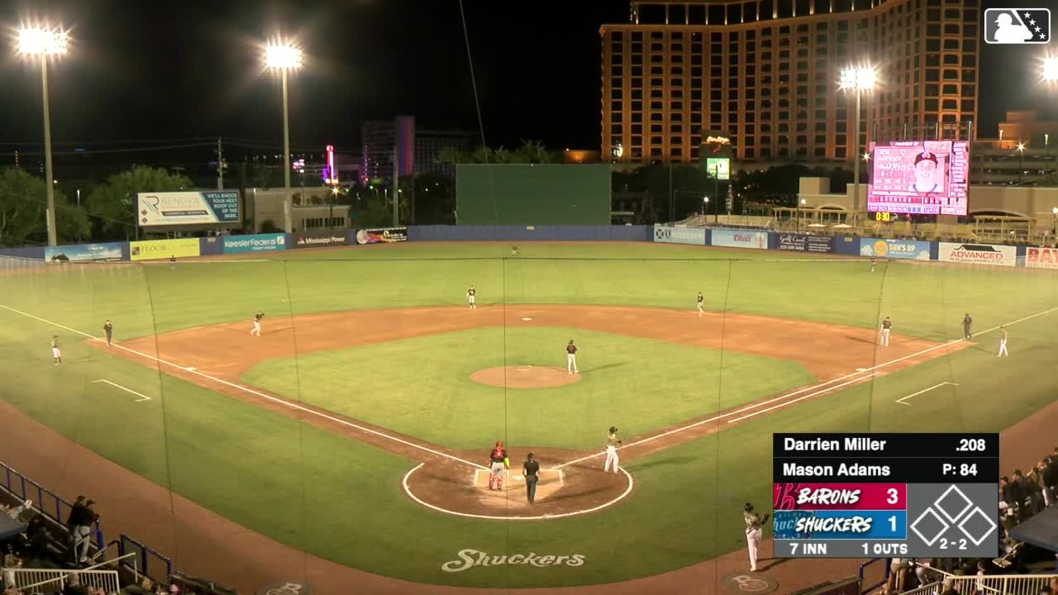 Mason Adams' sixth strikeout | 05/23/2024 | Barons