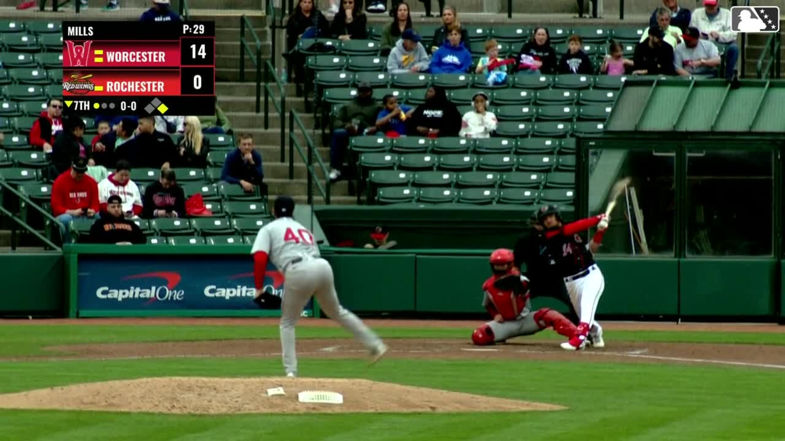 Paul Witt's first home run of the season | 04/19/2025 | Red Wings