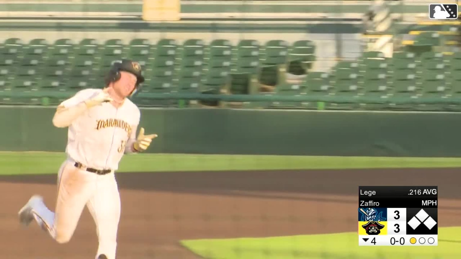 Ethan Lege's first career professional home run | 06/20/2025 | MiLB.com