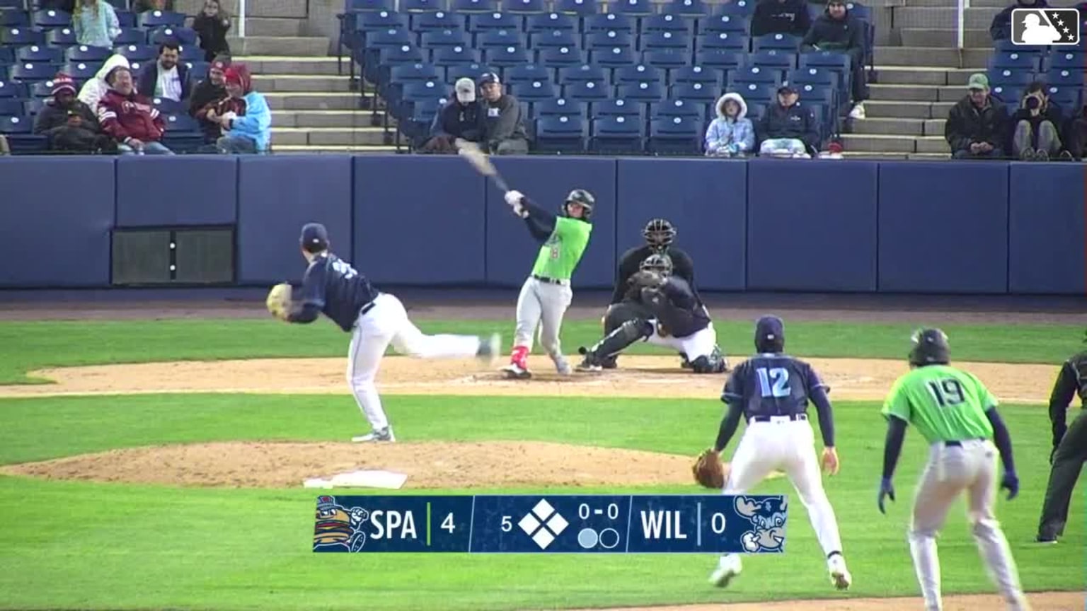 Dylan Dreiling's two-run double | 04/10/2025 | Spartanburgers