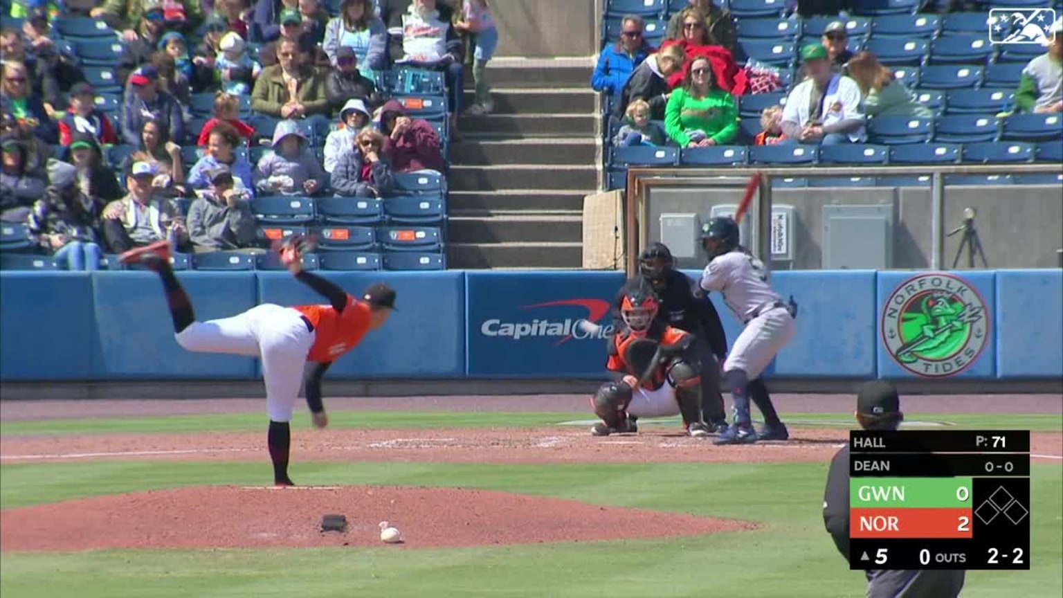 DL Hall's sixth strikeout of game | 04/09/2023 | Tides