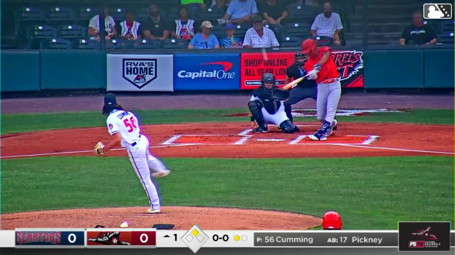 Nationals prospect Andrew Pinckney's two-run homer | 07/09/2024 | Senators