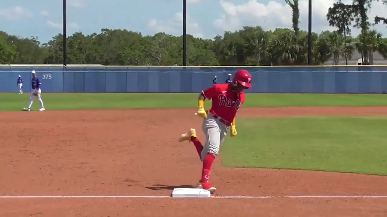 Phillies prospect Starlyn Caba hits first homer | 05/09/2024 | Florida ...
