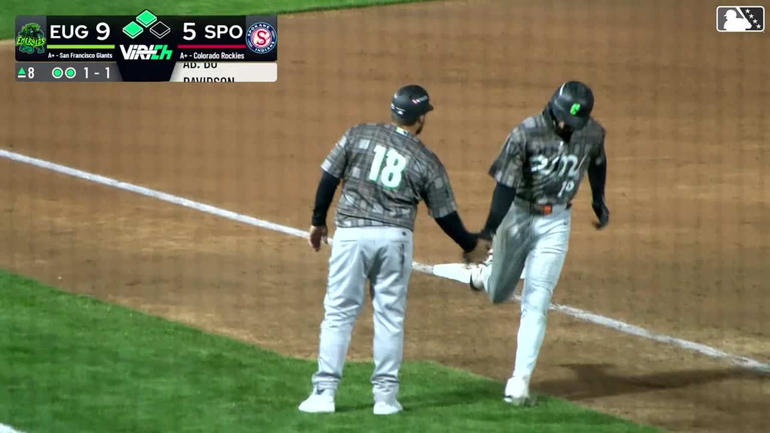 Bo Davidson's three-run home run | 04/25/2025 | Emeralds