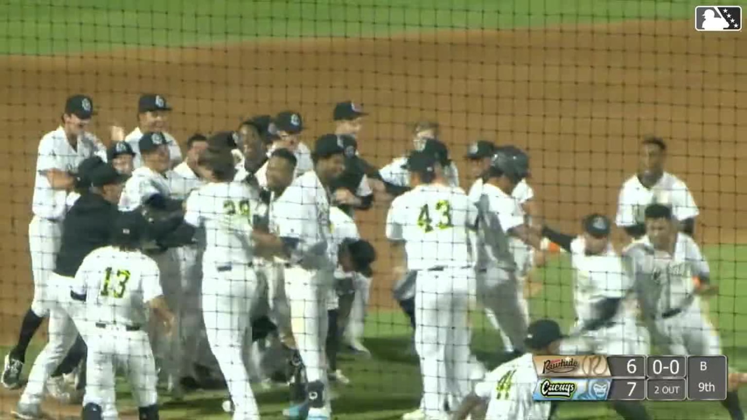 Ryan Nicholson hits a walk-off double | 08/23/2024 | 66ers