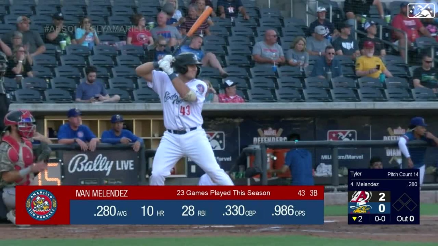 Ivan Melendez's 29th dinger | 08/16/2023 | Sod Poodles