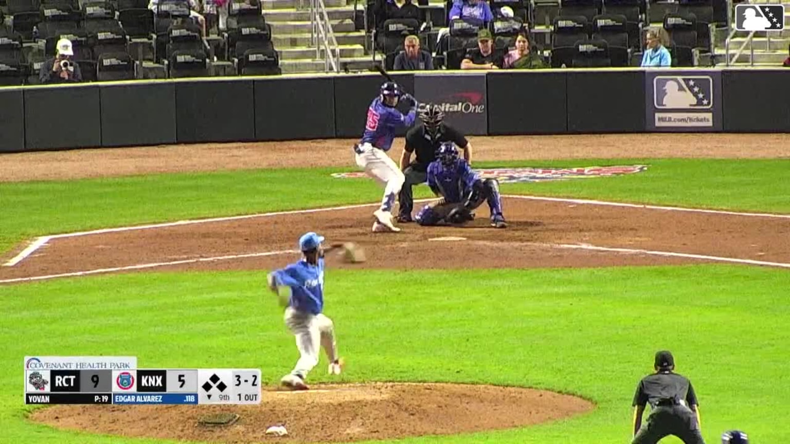 Edgar Alvarez grounds out to first baseman Tucker Flint. Ed Howard ...