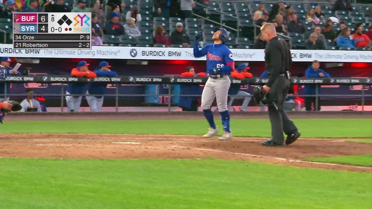 Rafael Lantigua's solo homer against the Mets | 05/31/2024 | Bisons