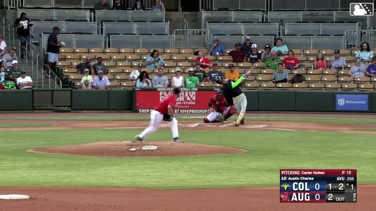 Carter Holton gets his first professional strikeout | 08/30/2024 ...