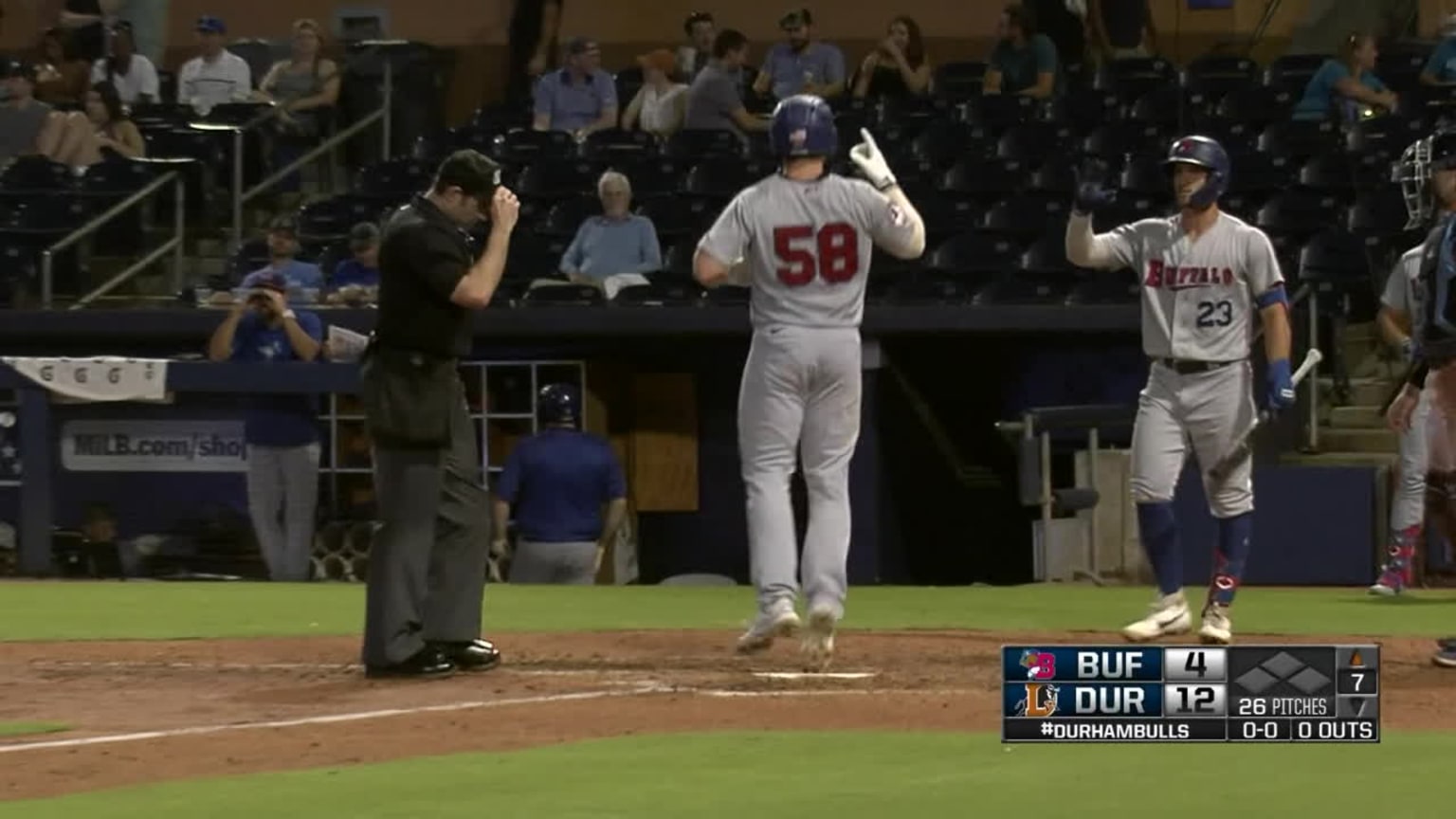 Alan Roden hits a solo homer | 08/29/2024 | Bisons