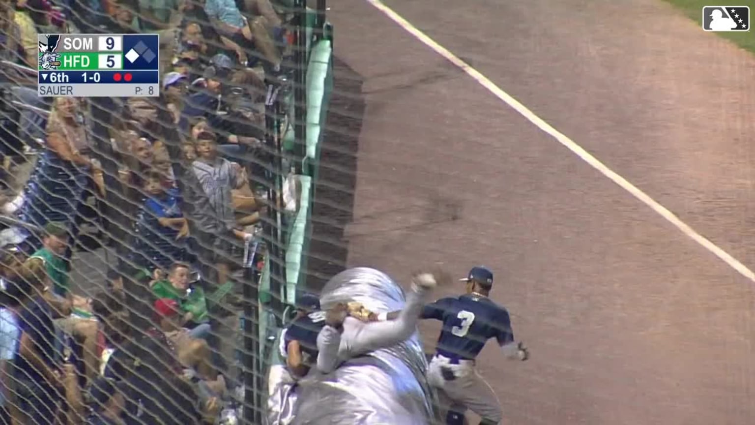 Max Burt's incredible catch | 08/15/2024 | MiLB.com