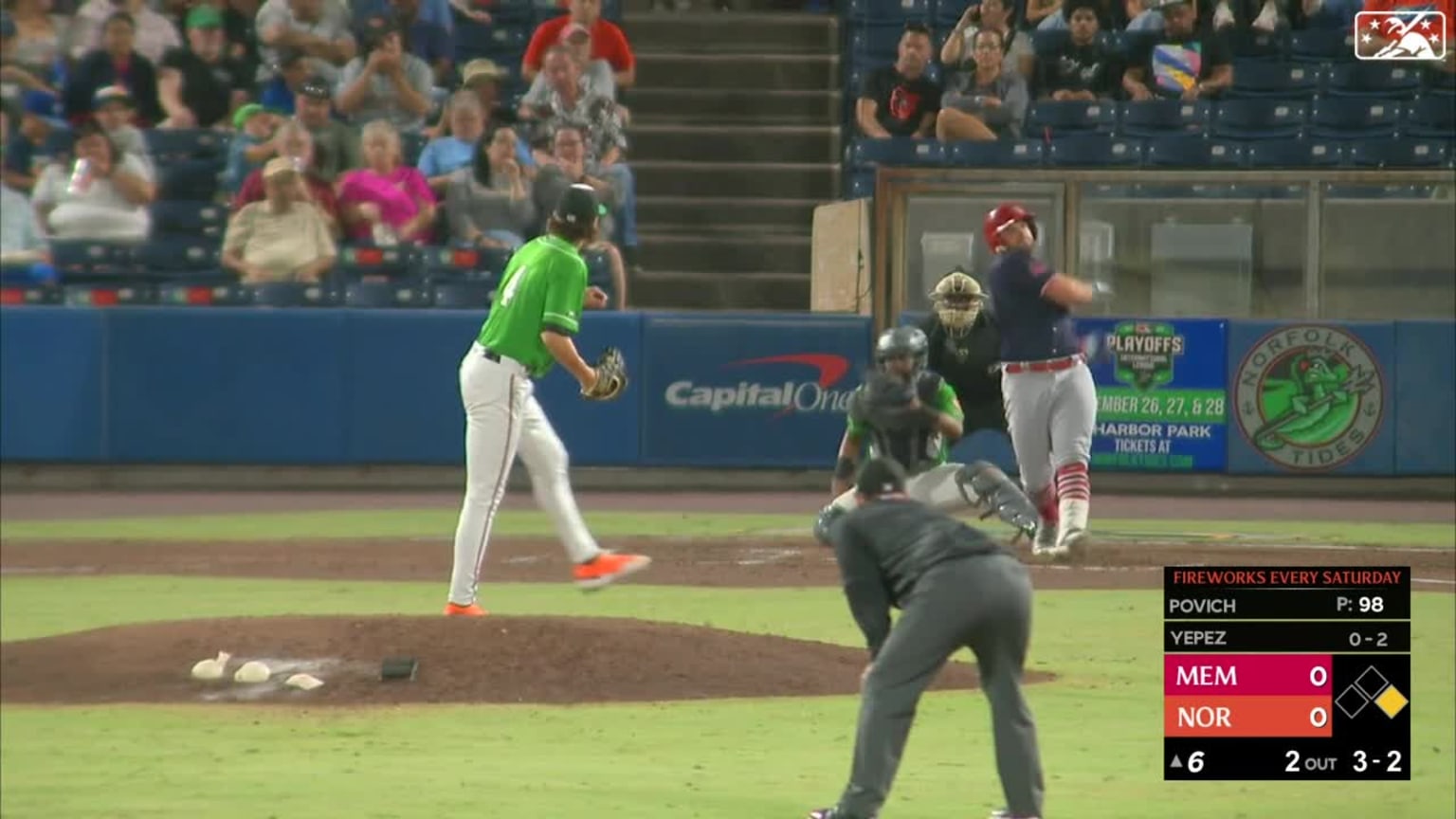 Cade Povich's eighth strikeout | 09/17/2023 | Tides