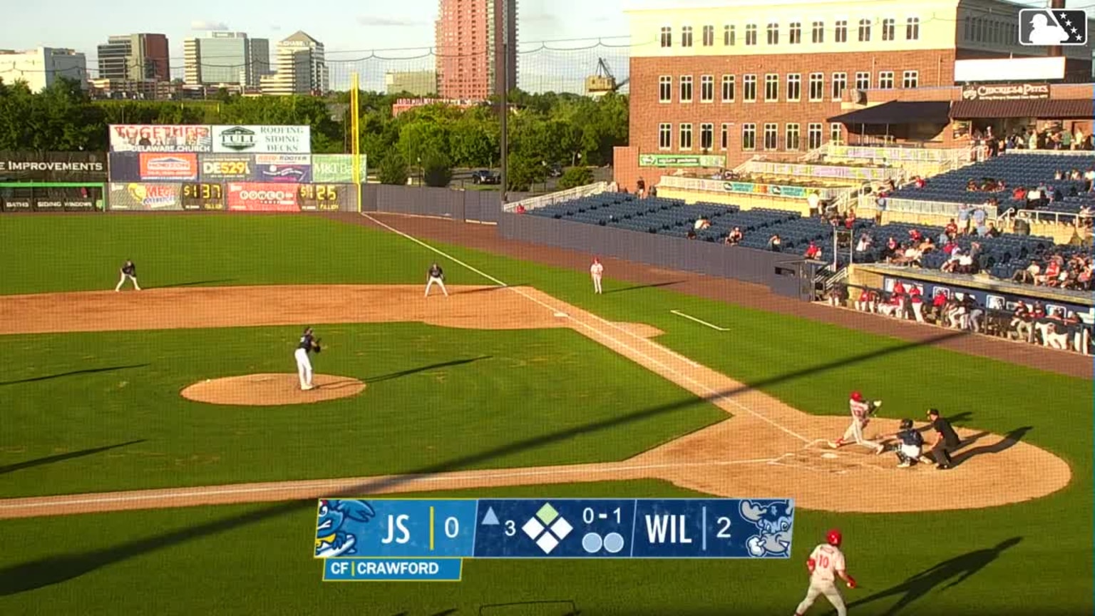 Justin Crawford's two-run home run | 07/01/2024 | BlueClaws
