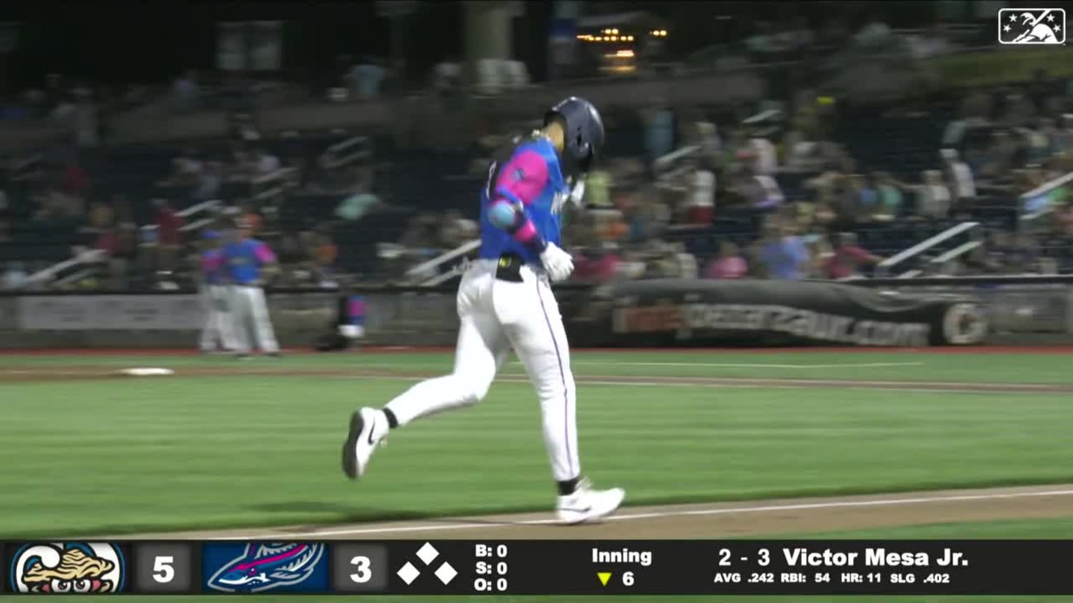 Victor Mesa Jr.'s second homer | 08/04/2023 | Blue Wahoos