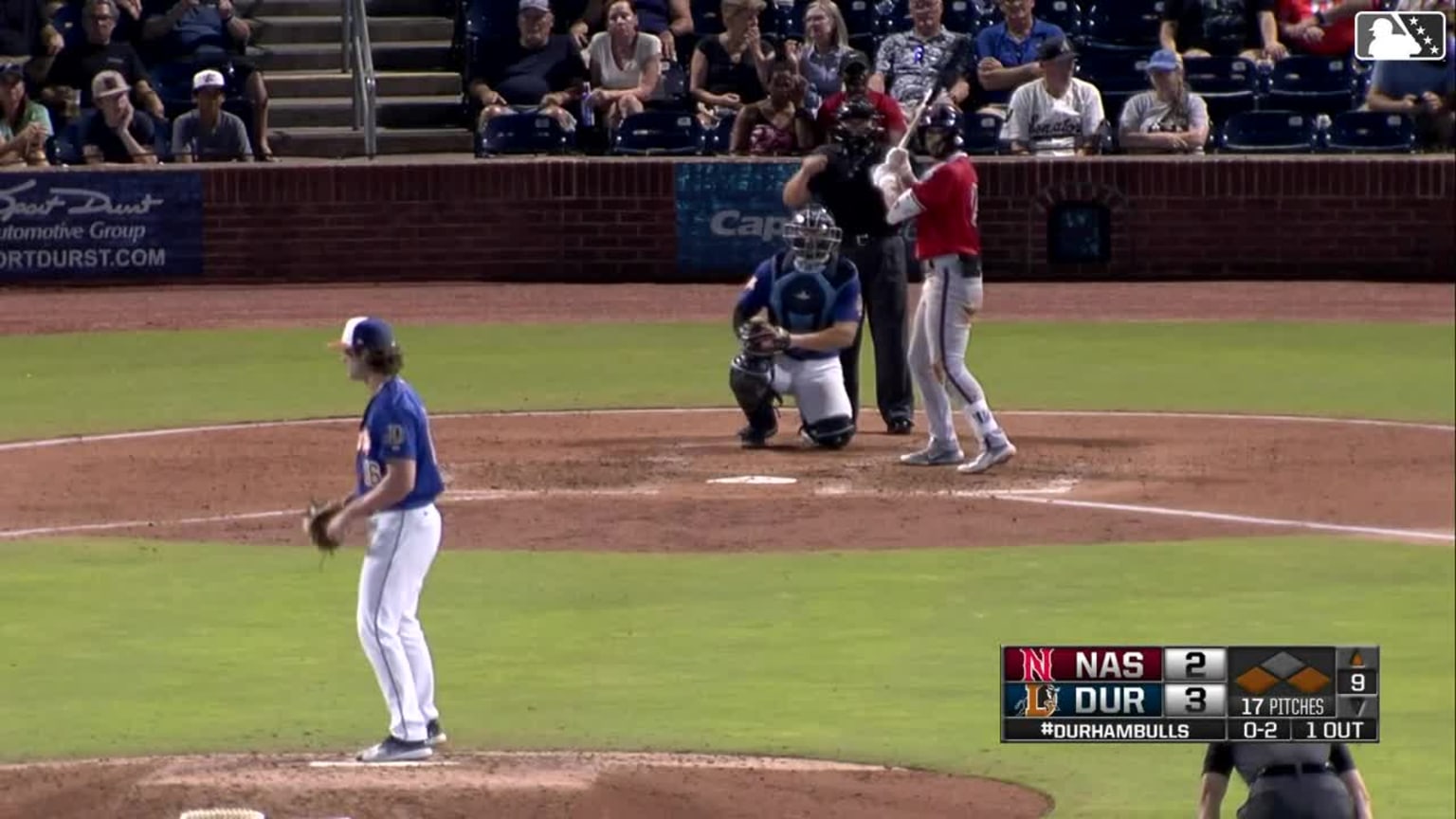 Jake Mangum's throw to end the game | 08/17/2024 | Bulls