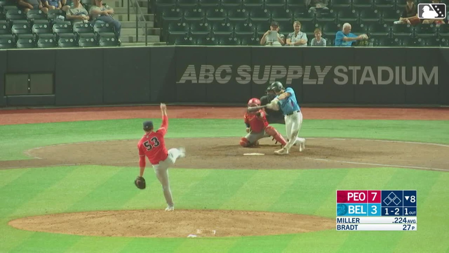 Tyler Bradt's fourth strikeout of the game | 08/29/2024 | Chiefs