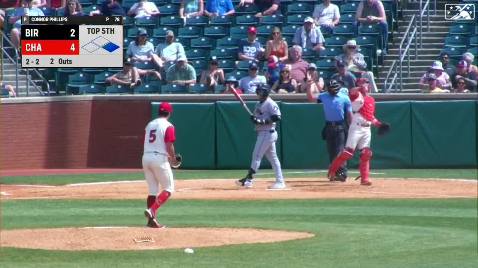 Connor Phillips' ninth strikeout | 05/07/2023 | Lookouts